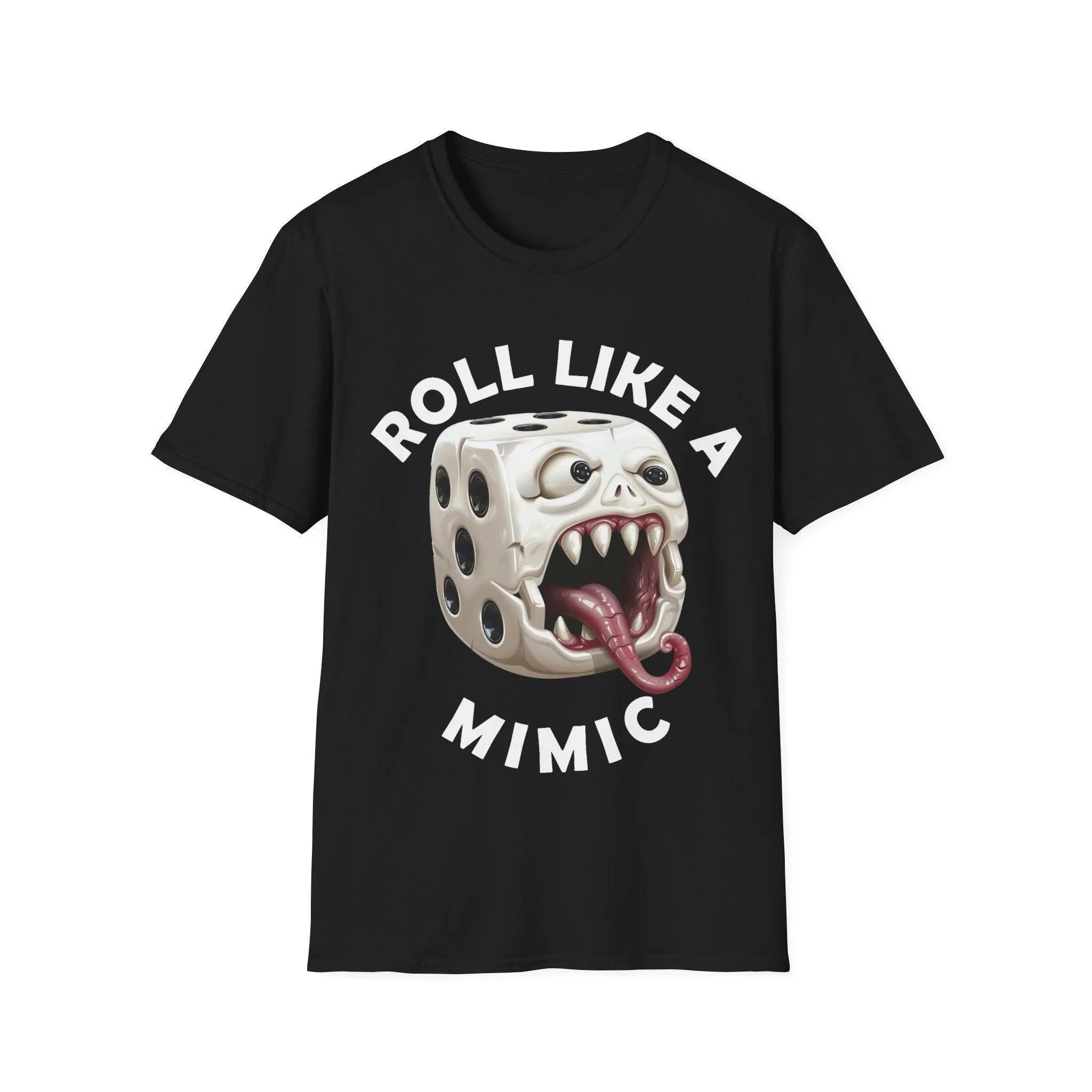 Roll Like A Mimic - White w White - Unisex Softstyle T-Shirt – Pacific ...